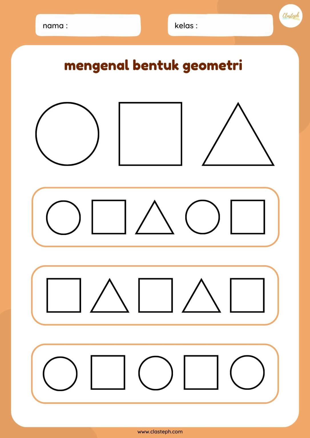 Aktivitas dan Worksheet Pra-Calistung Bulan Juli 2024 – Clasteph